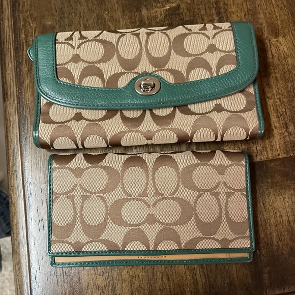 Coach | Bags | Coach Purse Wallet And Checkbook Cover | Poshmark